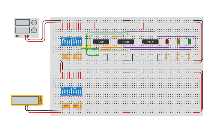 Circuit Design 11 1 Bit Comparator Tinkercad