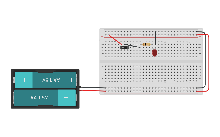 Circuit design Simulasi LED - Tinkercad Circuit design Simulasi LED - Tinkercad