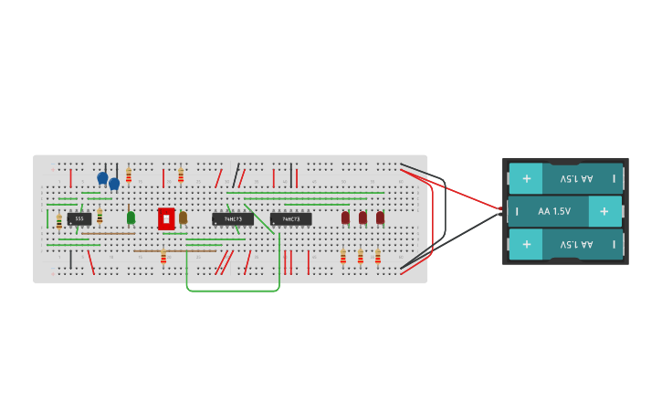 Circuit design Rishabh Dangwal ,33, 3-bit ripple up counter using 7473 ... Circuit design Rishabh Dangwal ,33, 3-bit ripple up counter using 7473 ...