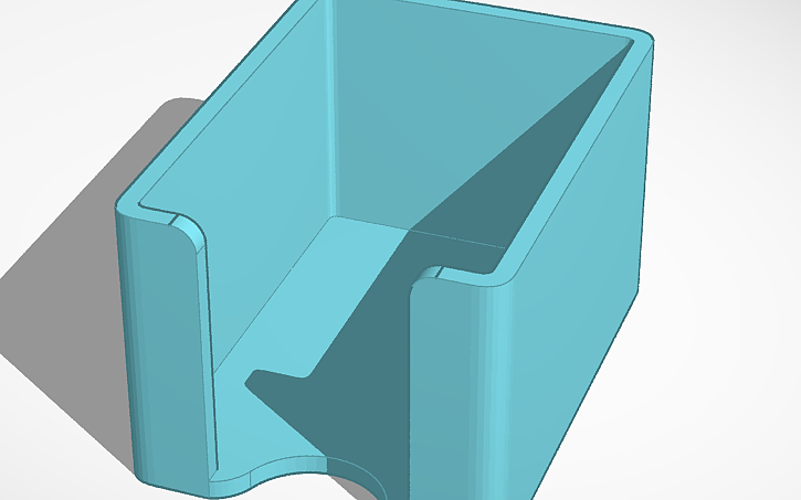 3D design card holder - Tinkercad