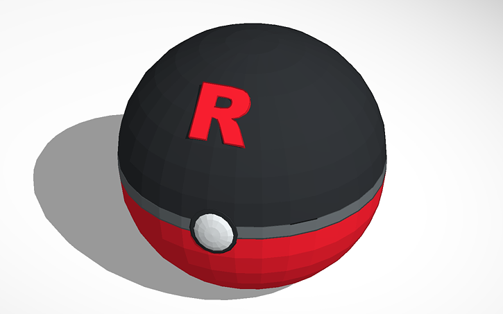 3D design Team Rocket Pokeball 2.0 | Tinkercad