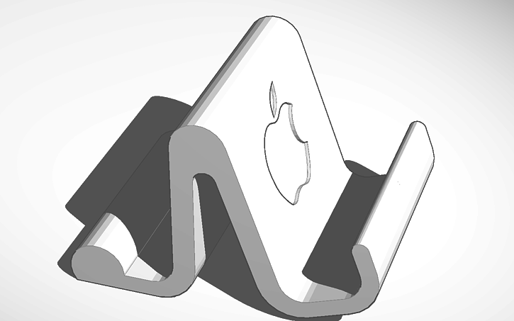 3D design iPhone holder - Tinkercad