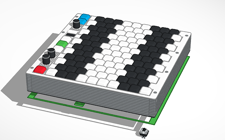 3D design Melodicade MX - Isomorphic MIDI Instrument - Tinkercad