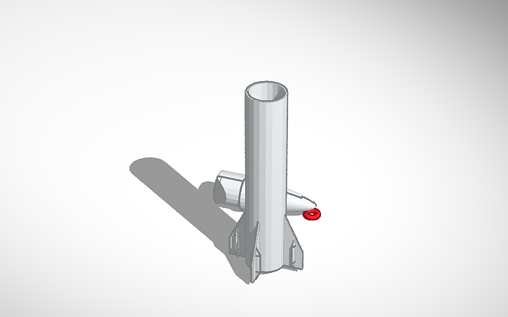 3D design Printable rocket 1 w/ 18 mm motor mount | Tinkercad