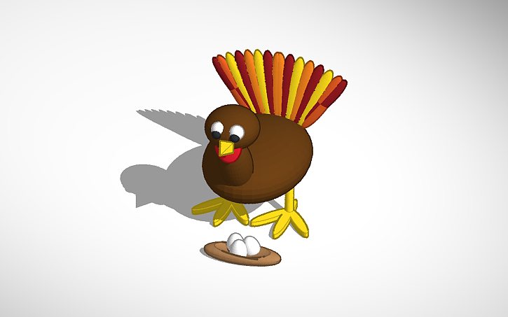 3D design turkey - Tinkercad