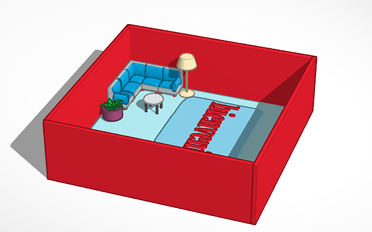 3D design cuarto super - Tinkercad