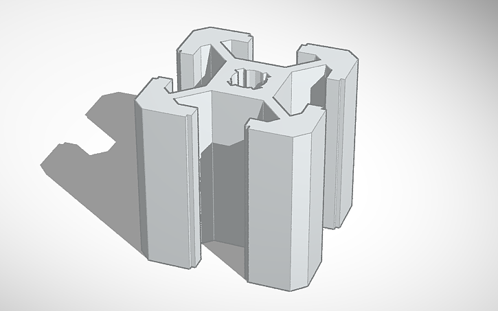 3D design Construction Profile 2020 - Tinkercad