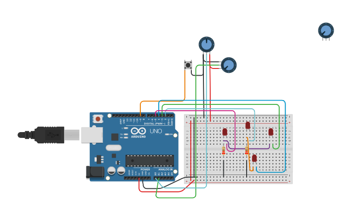 Circuit design joystic CS1 | Tinkercad