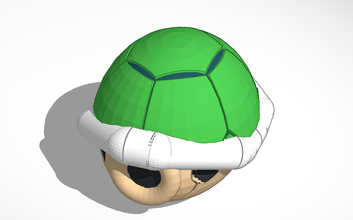 3D design Green Shell - Tinkercad