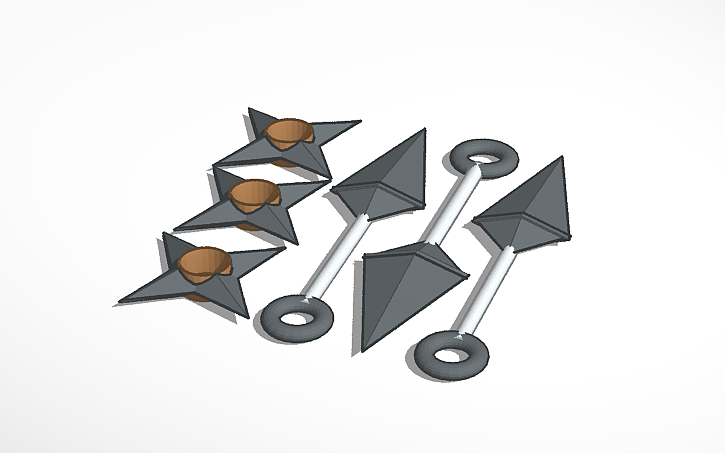 3D design ninja fidgets - Tinkercad