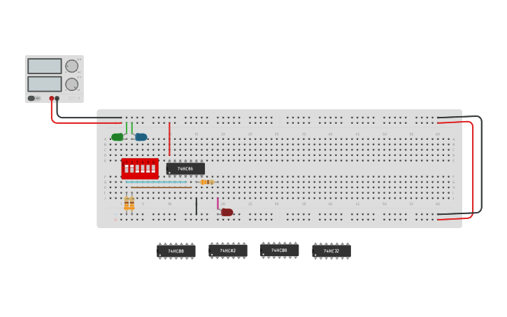 Circuit design practica del imagen PDF - Tinkercad