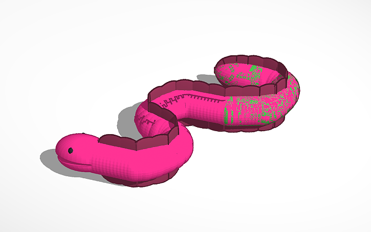 3D design Pink eel | Tinkercad