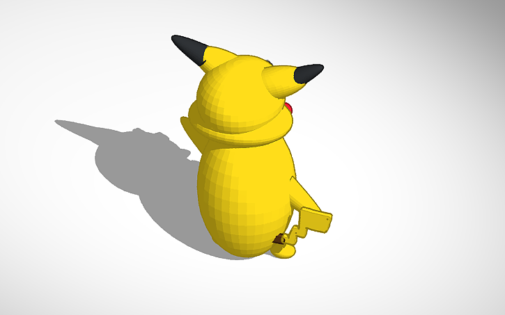 3D design pikachu - Tinkercad
