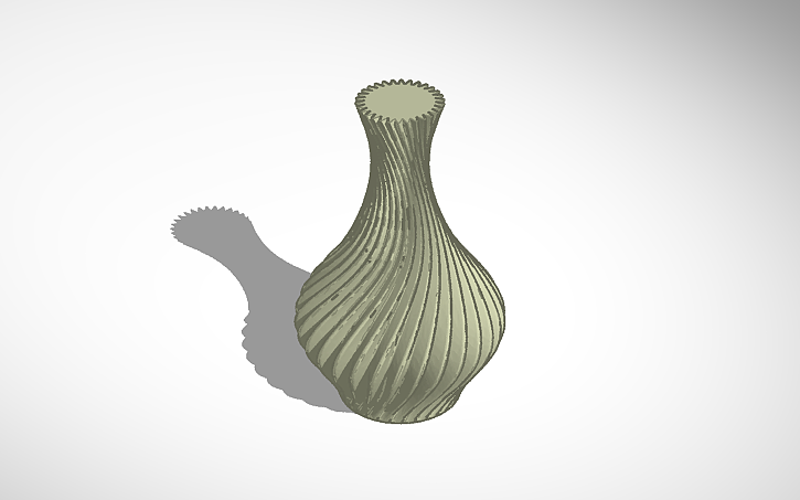 3D design Vase - Tinkercad