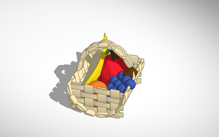 3D design Fruit Basket - Tinkercad