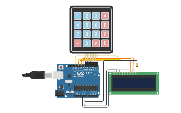 Circuit design Octal a Binario - ULACIT - Tinkercad