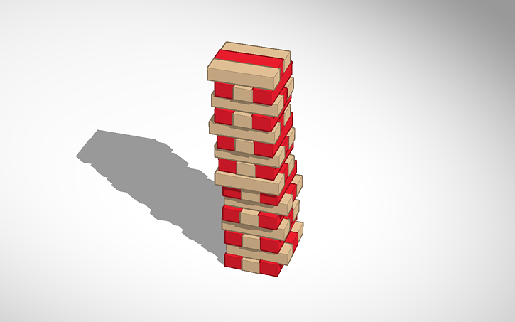 3D design Jenga - Tinkercad