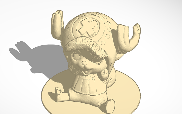 3D design chopper one piece - Tinkercad