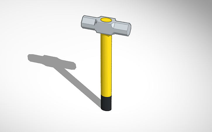 3D design sledge hammer - Tinkercad