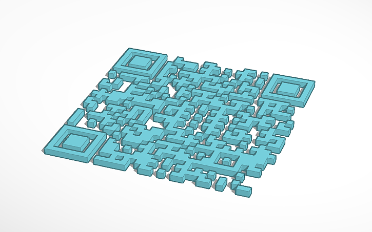 3D design Code QR - Tinkercad