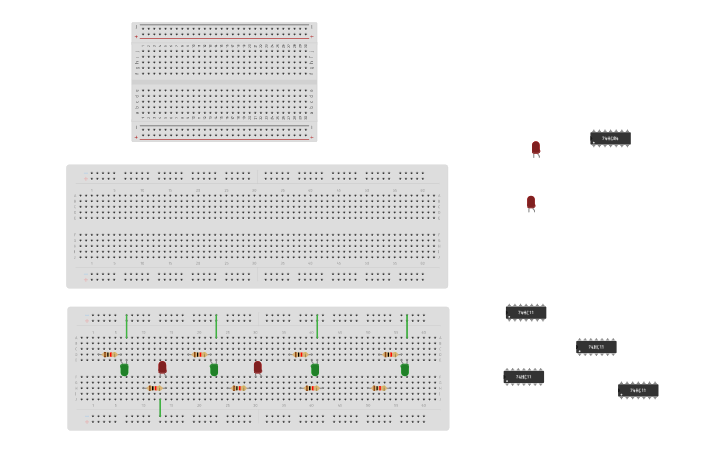 Circuit design 3 to 8 Decoder - Tinkercad