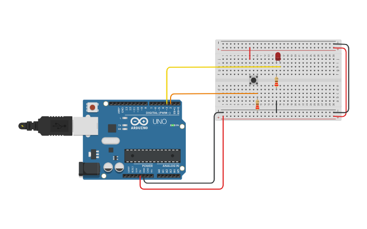 Circuit design DIGITAL INPUTS | Tinkercad