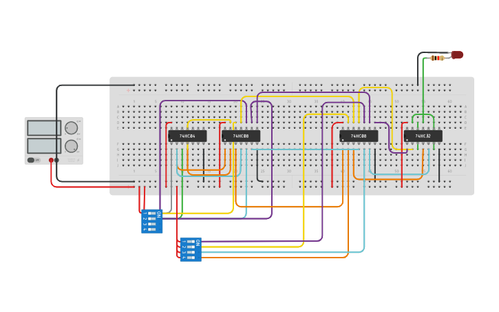 Circuit design Multiplexer | Tinkercad
