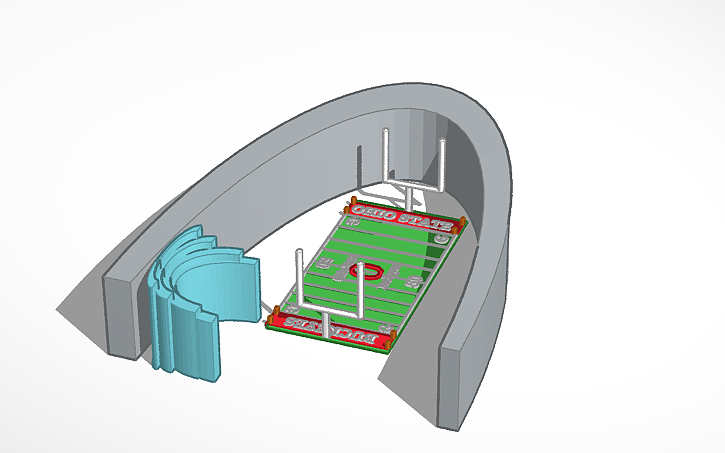 3D design OHIO STATE FOOTBALL FIELD - Tinkercad