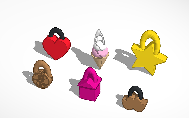 3D design Charms - Tinkercad