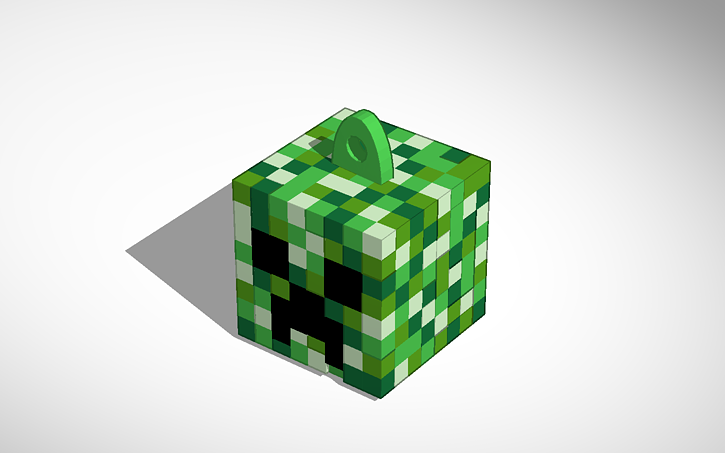 3D design Minecraft: Creeper's Head | Tinkercad
