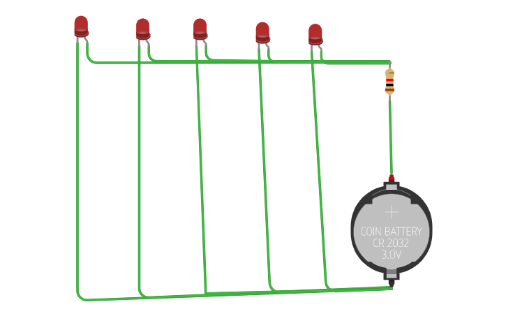 Circuit design Simple LED Circuit | Tinkercad