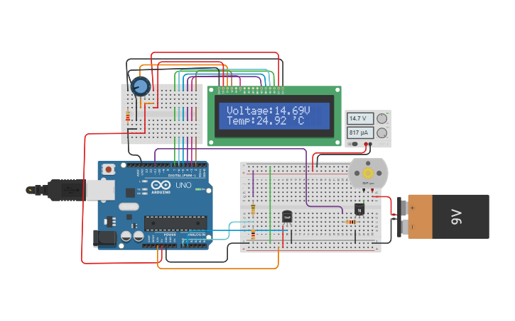 Circuit design Car batery charger controler(by Ermir Kenga) - Tinkercad
