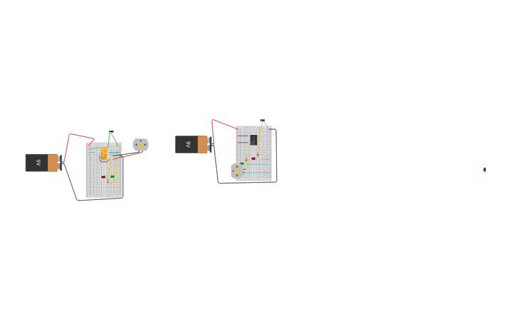 Circuit design practica con relé - Tinkercad