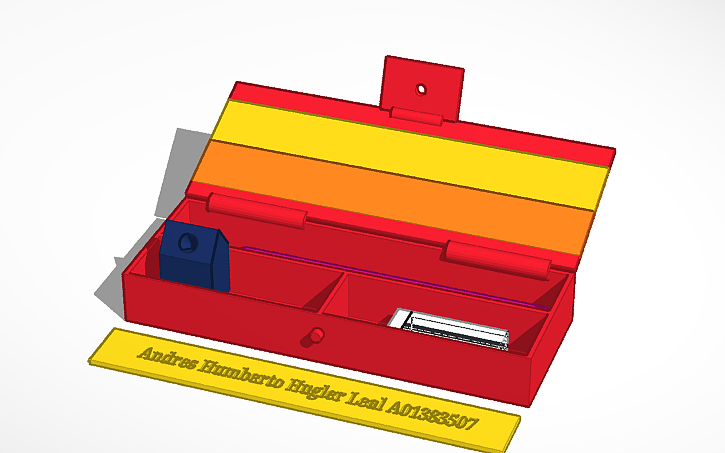 3d Design Pencil Case Tinkercad