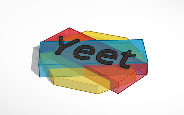 3D design YEET | Tinkercad