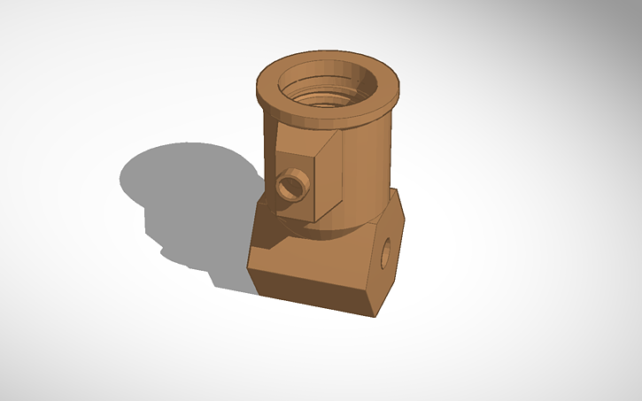 3D design E27 Light Socket - Tinkercad
