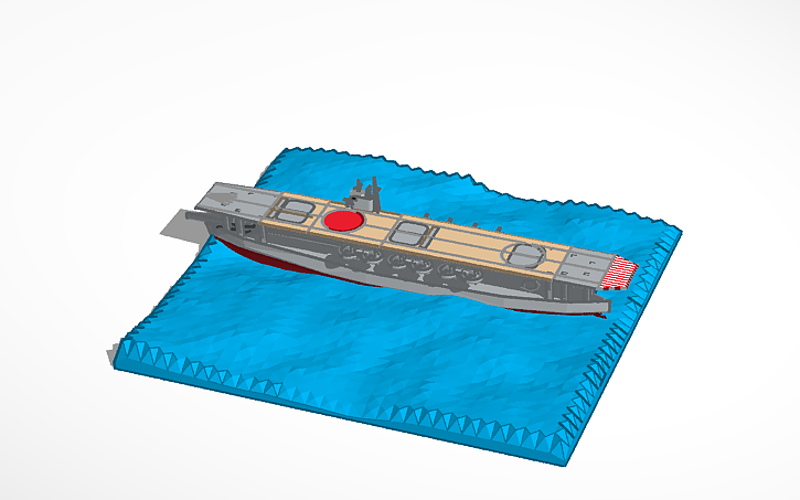 3D design IJN KAGA | Tinkercad