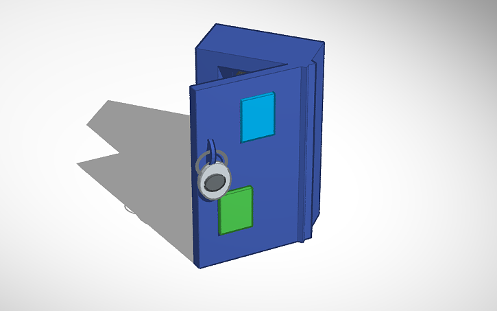 3D design locker - Tinkercad