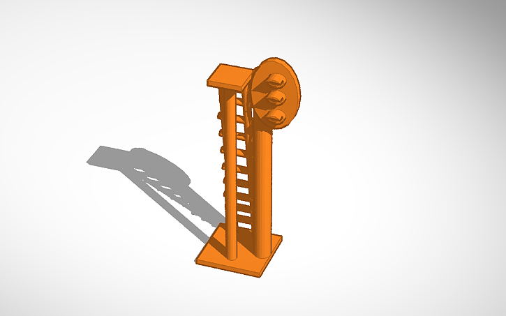 3D design Ho scale signal - Tinkercad