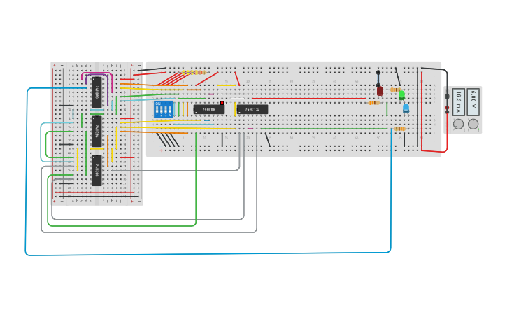 Circuit design Problema 4 | Tinkercad