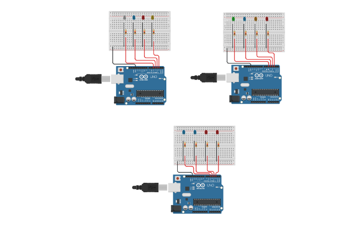 Circuit design Arduino ไฟกระพริบและสลับกระพริบ - Tinkercad