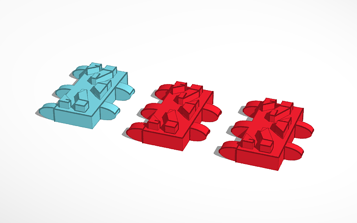 3D design Tank Tracks template - Tinkercad