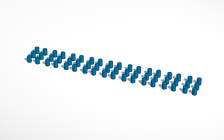 3D design Braille Alphabet template NMS | Tinkercad