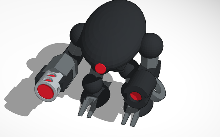 3D design evil mech - Tinkercad