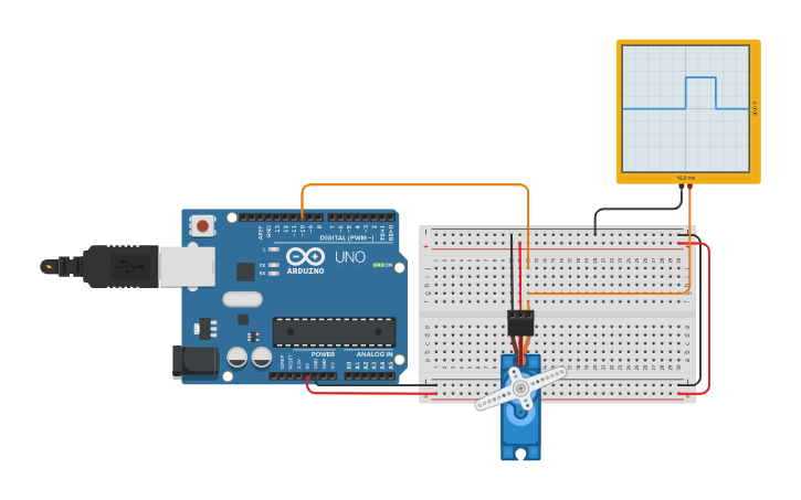 Circuit design osciloscopio - Tinkercad