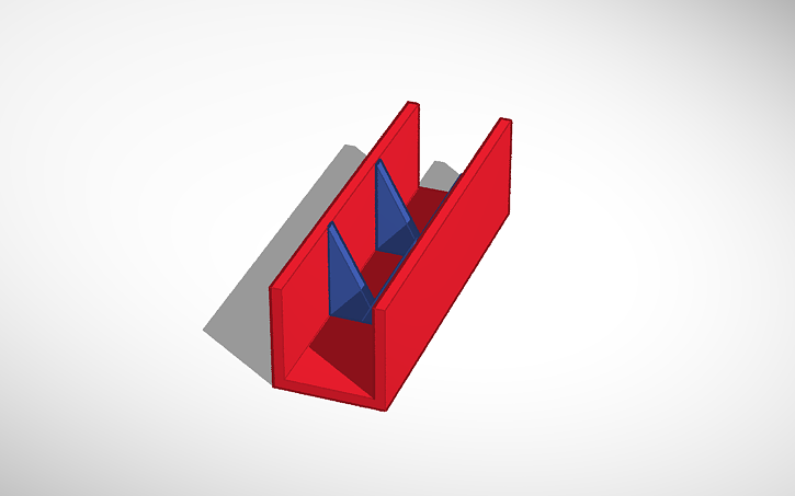 3D design Perfil U - Tinkercad