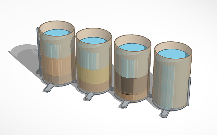 3D design Biochar Filter - Tinkercad