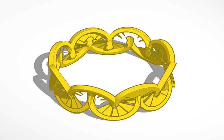 3d Design Circular Bracelet Tinkercad