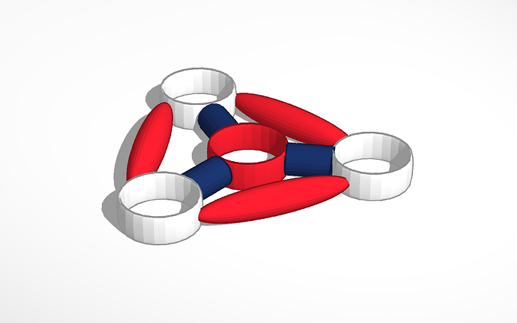 3D design Fidget Spinner Outline - Tinkercad