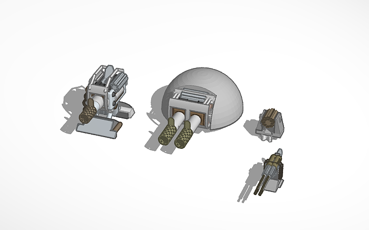3d Design Steampunk Turrets Tinkercad